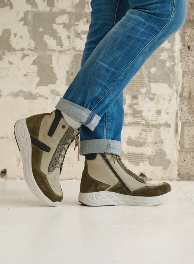 Wolky's Leap - grijsgroen combi leer! Koop ze online bij Wolky