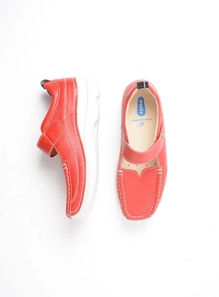 Wolky's Roll Combi - rood leer! Koop ze online bij Wolky